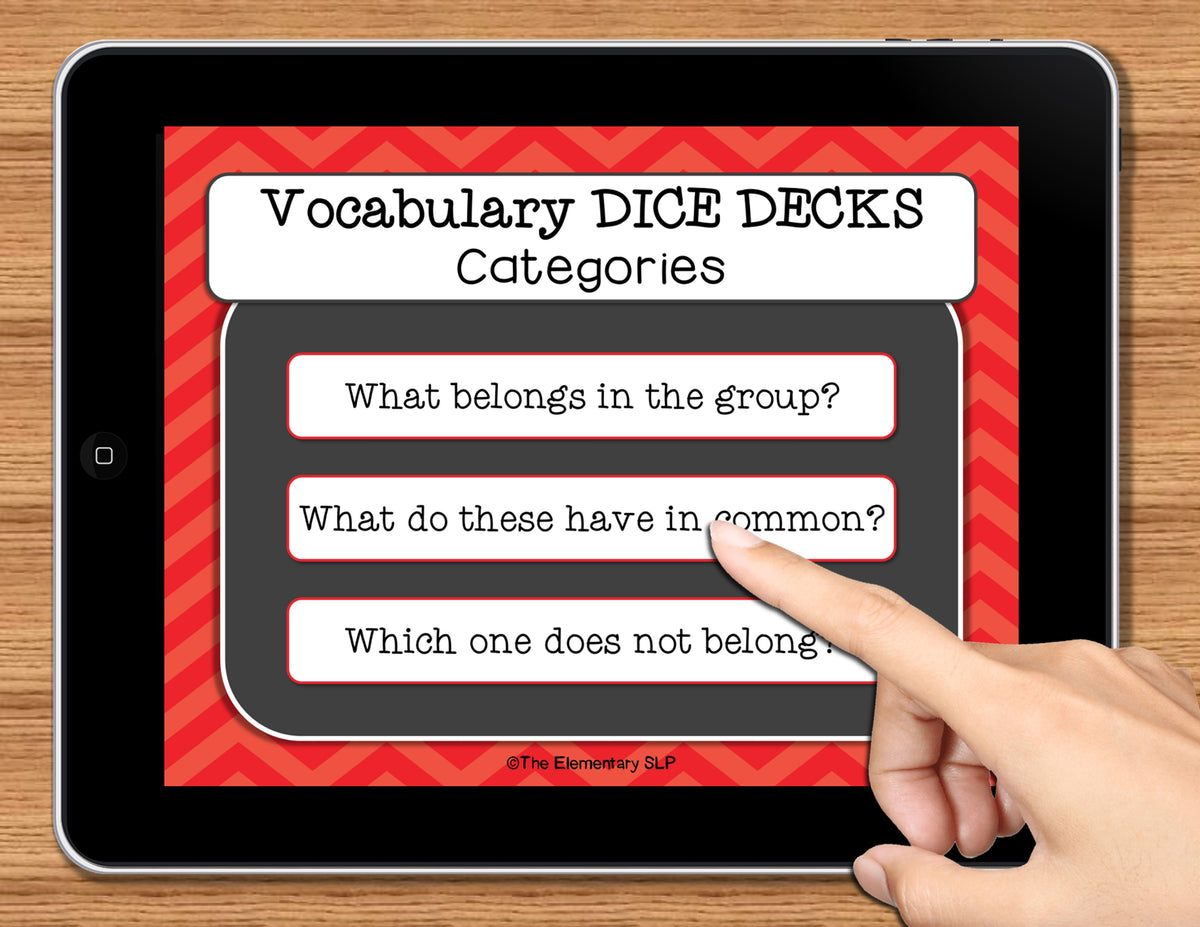 NO PRINT (Digital) Categories Speech Therapy Game – The Elementary SLP