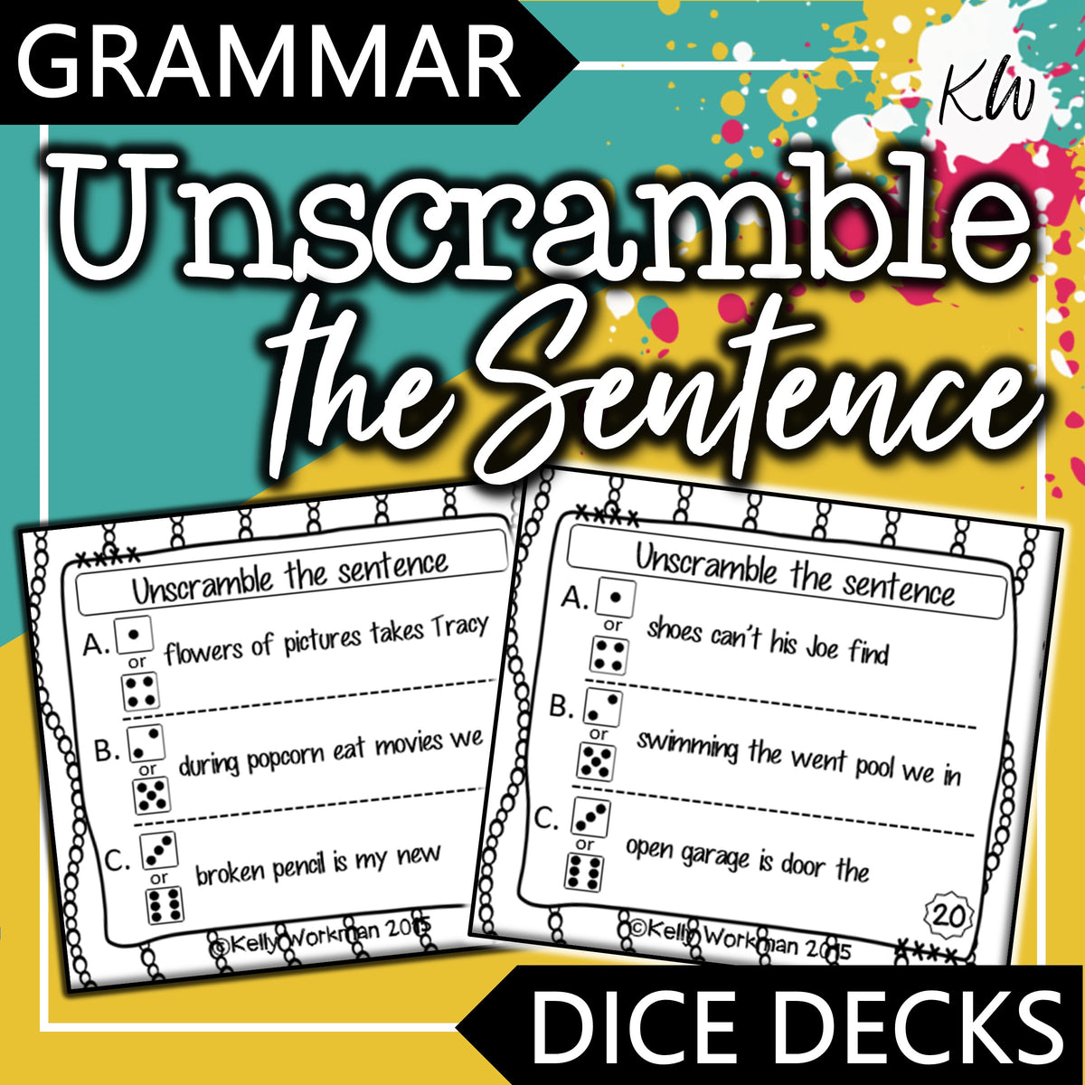 Grammar DICE DECKS Mega Bundle – The Elementary SLP