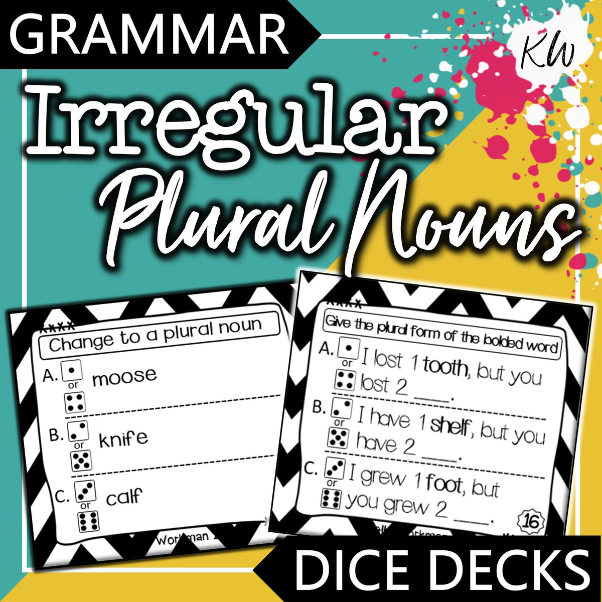 Irregular Plural Nouns Poster