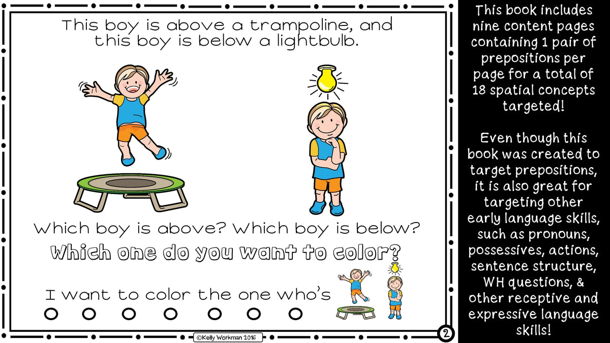 Prepositions Interactive Book – The Elementary SLP