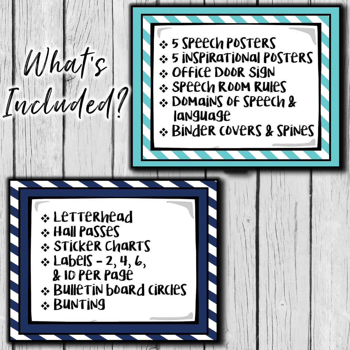 Speech Therapy Decor: Bright Stripes Speech Room Decor – The Elementary SLP