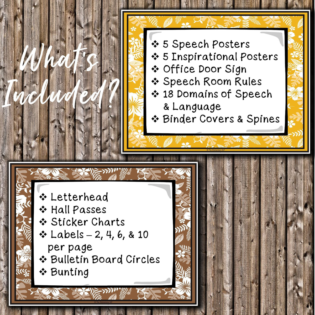 Speech Therapy Decor: Hawaiian Speech Room Decor – The Elementary SLP