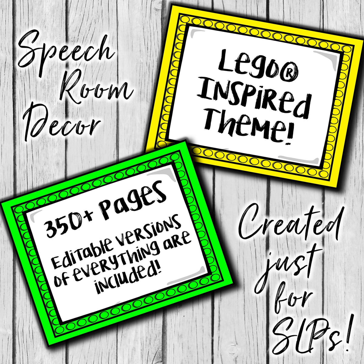 Speech Therapy Decor: Lego Speech Room Decor – The Elementary SLP