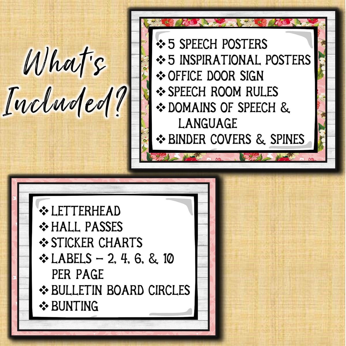 Speech Therapy Decor: Shabby Chic Speech Room Decor – The Elementary SLP