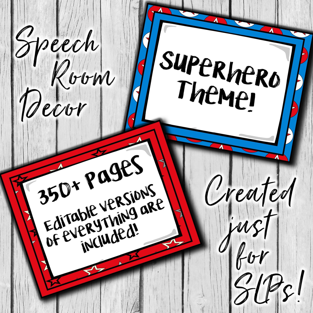 Speech Therapy Decor: Superhero Speech Room Decor – The Elementary SLP