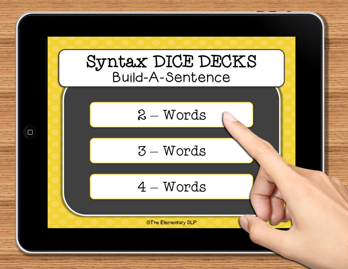 NO PRINT (Digital) Sentence Structure Game: Build A Sentence – The ...