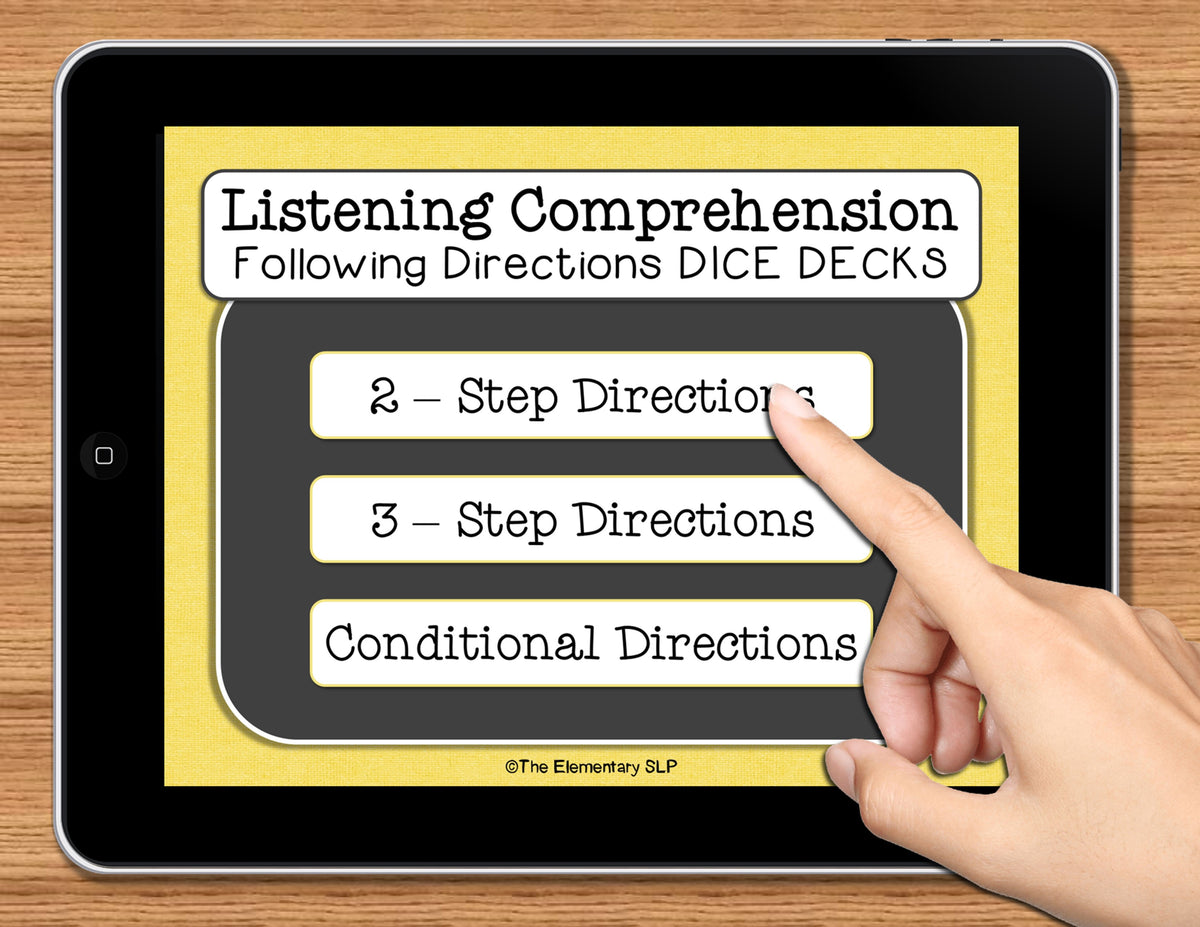 NO PRINT (Digital) Following Directions (Listening Comprehension) Game ...