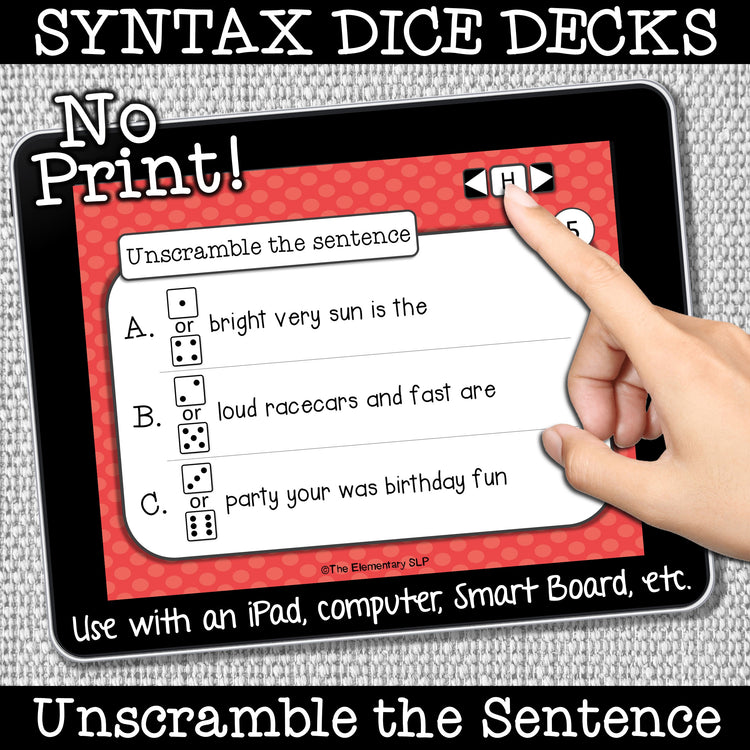 Syntax – The Elementary SLP