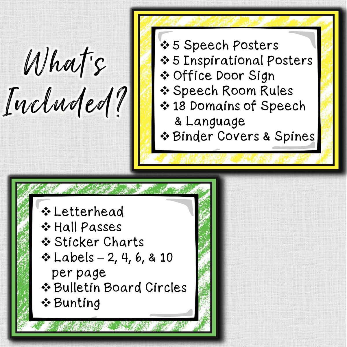 Speech Therapy Decor: Crayon Scribbles Room Decor – The Elementary SLP