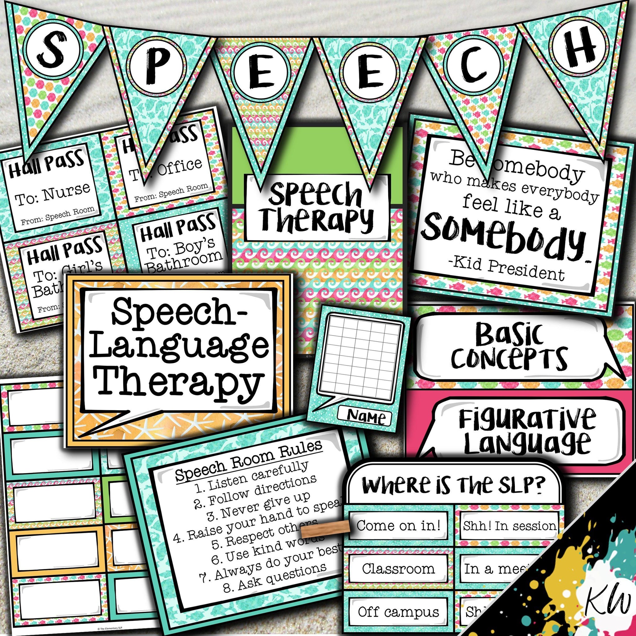 Speech Therapy Bulletin Board